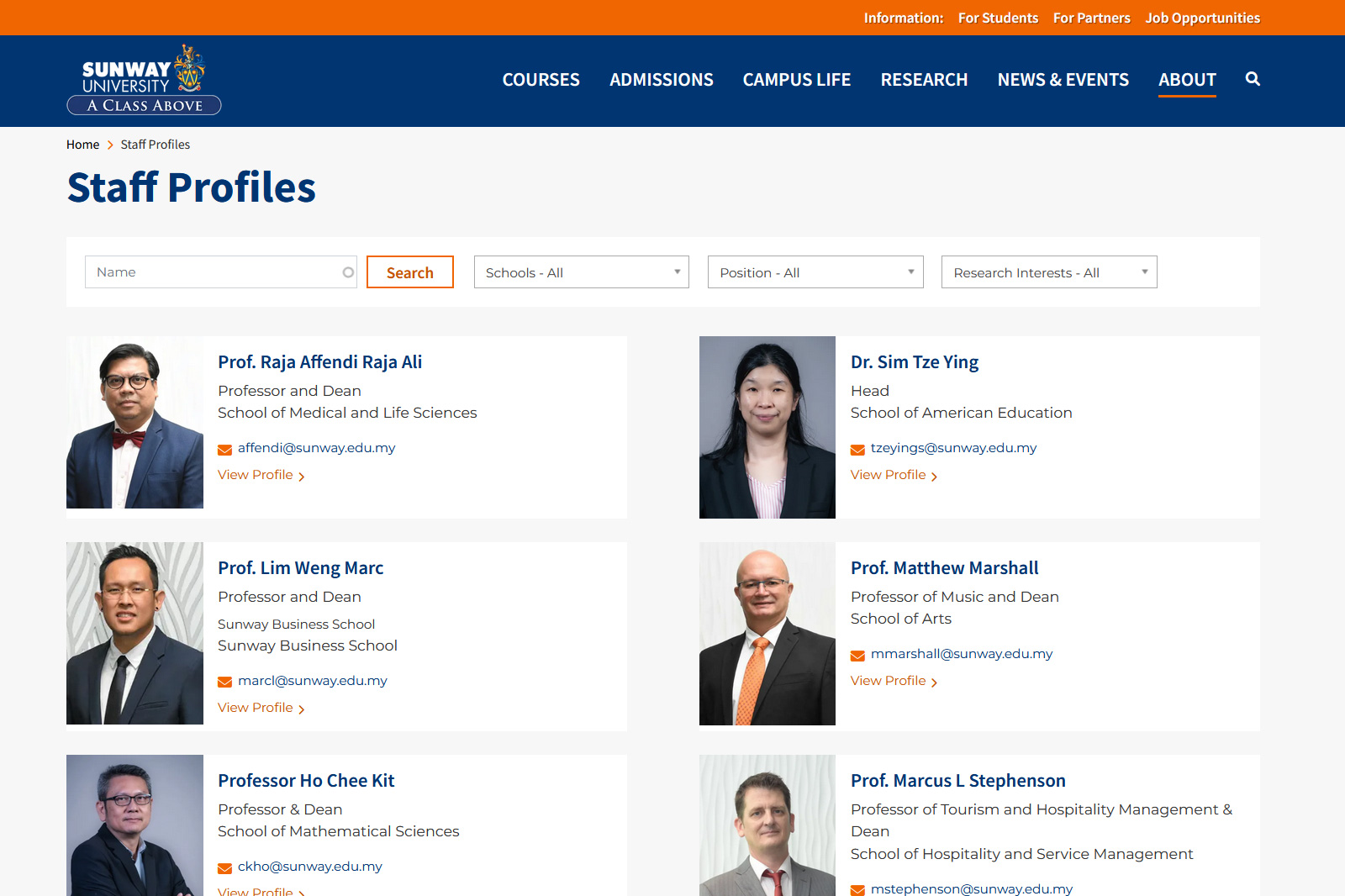 Sunway University Website | Marketing Bangkok